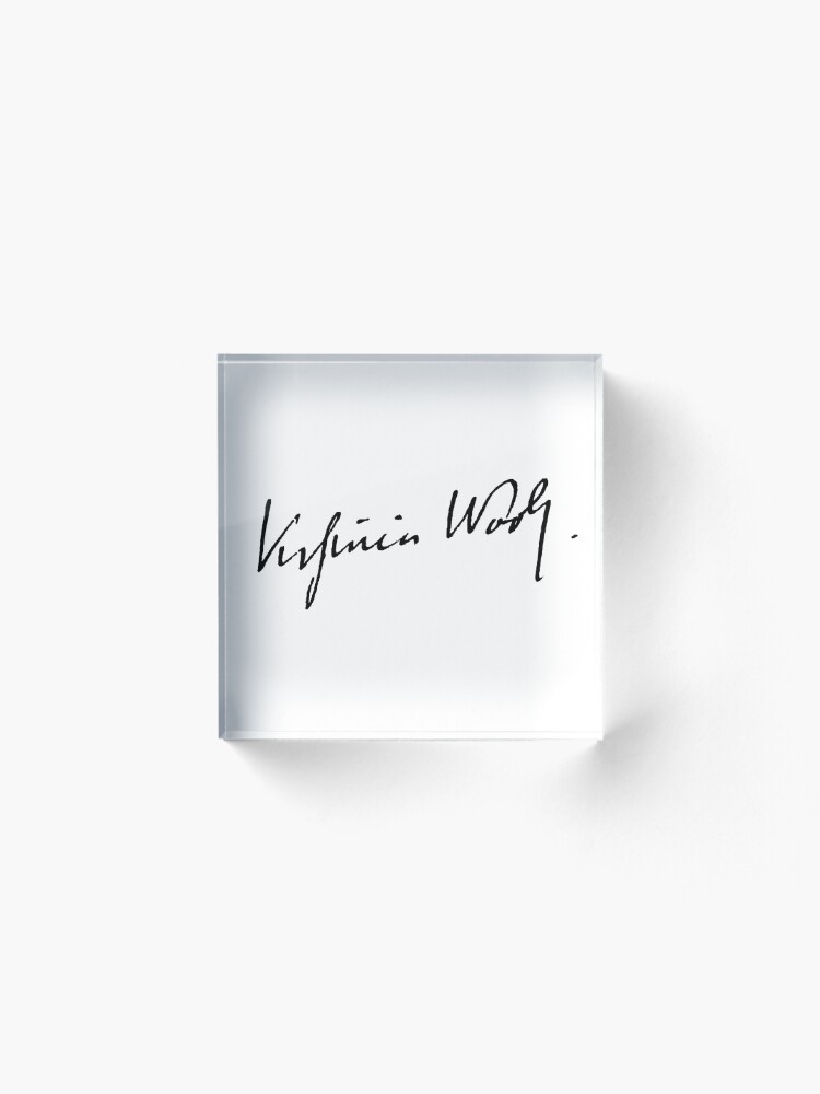 "Signature of Virginia Woolf" Acrylic Block for Sale by PZAndrews ...