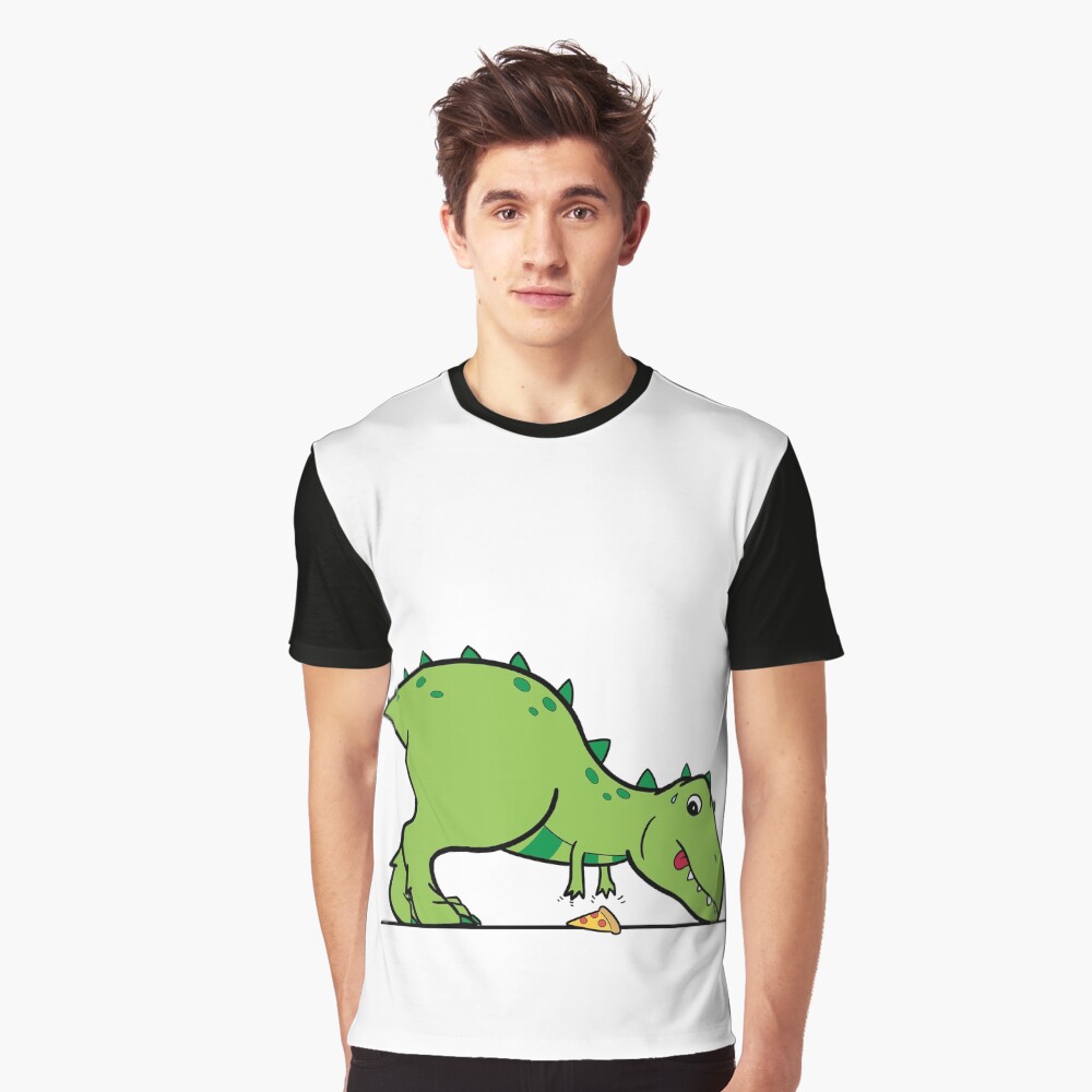 "cute t-rex reaching for pizza" Sticker for Sale by sivelobanova ...