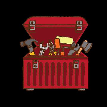 "Red Tool Box" Sticker for Sale by SpacemanSam13 | Redbubble