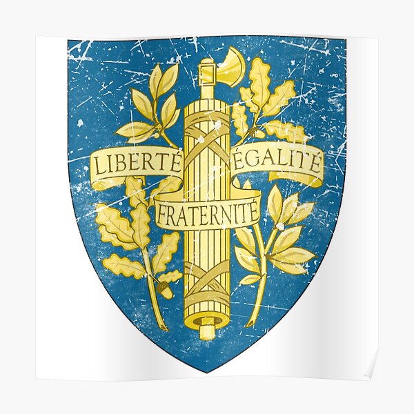 "France Liberte Egalite Fraternite" Poster by quark | Redbubble