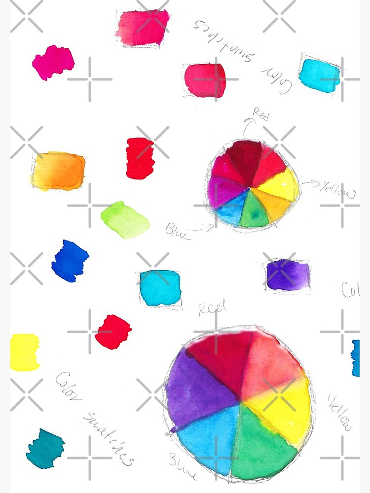 "Color Swatches and Color Wheel" Spiral Notebook by PinkLemonadeArt ...