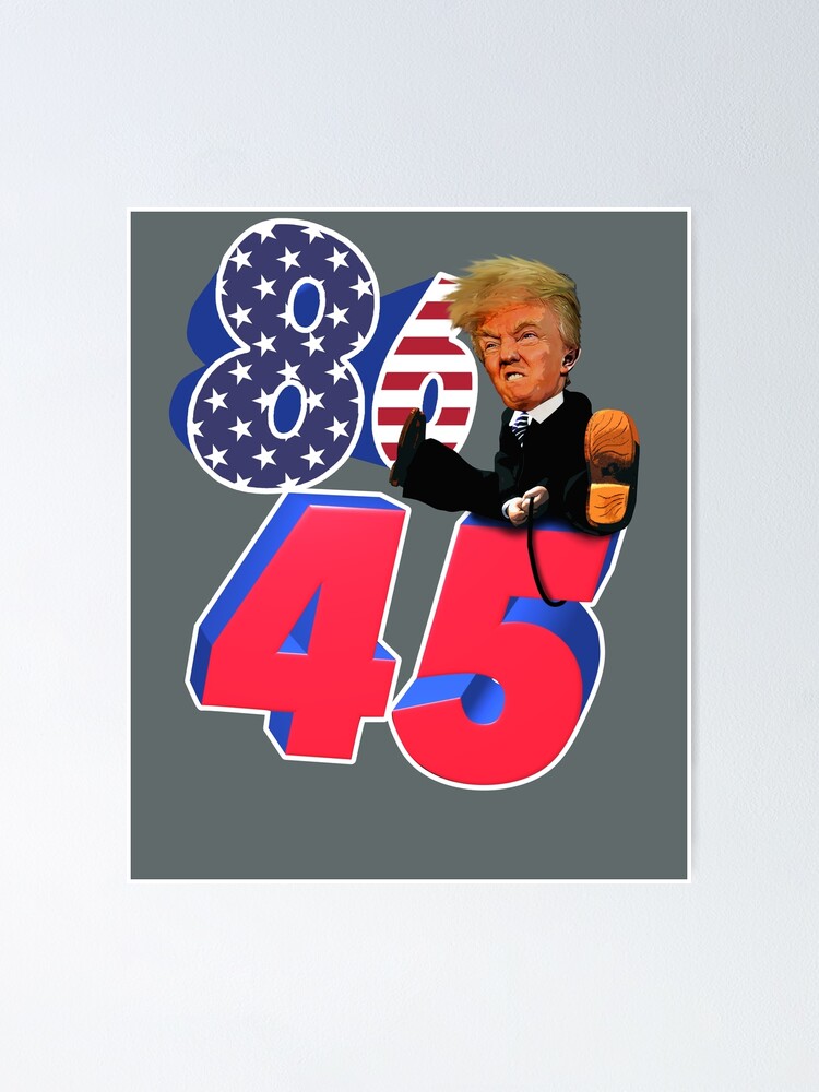 Póster «Ilustración de dibujos animados anti trump 8645» de Scoopivich ...