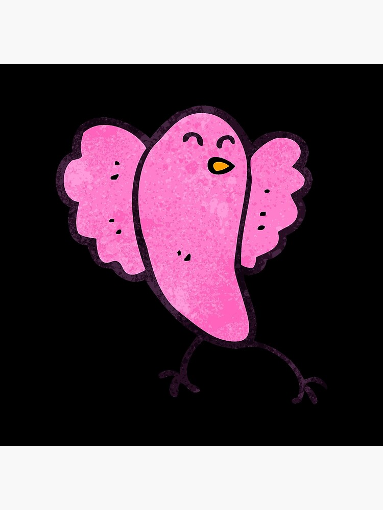 "Happy Dancing Pink Bird" Poster by SpacemanSam13 | Redbubble