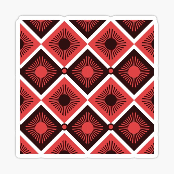 "Geometric African pattern for home decoration." Sticker for Sale by ...