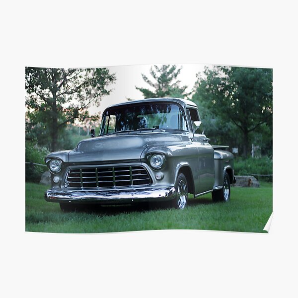 "1955 Chevy Pickup" Poster for Sale by MellowFoto | Redbubble