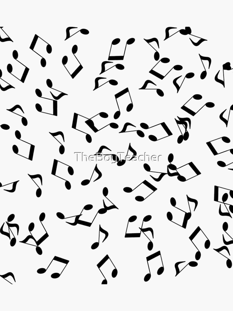 "music note scramble" Sticker by TheBoyTeacher | Redbubble