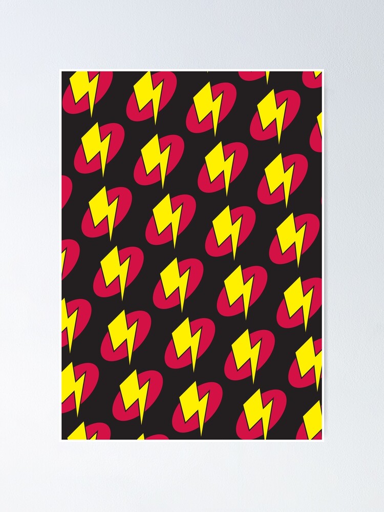 Póster «Dibujos animados de superhéroes Rayo patrón» de MurphyCreative ...