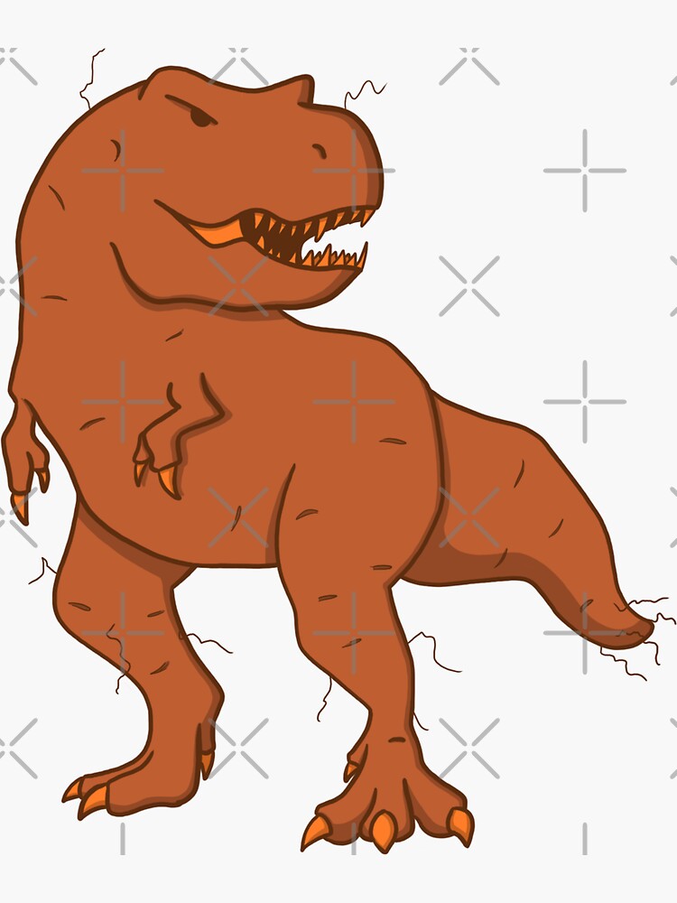 "Ty-Yam-Osaurus Rex" Sticker by CosmicFlyer | Redbubble