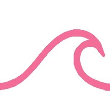 "Pink Wave" Sticker for Sale by jmoscovitch | Redbubble