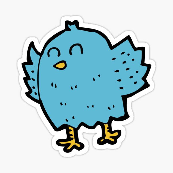 "Little Tiny Flying Blue BIrd " Sticker for Sale by SpacemanSam13 ...