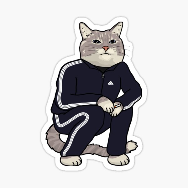 Sticker « Gopnik Kot Blini », par sivelobanova | Redbubble