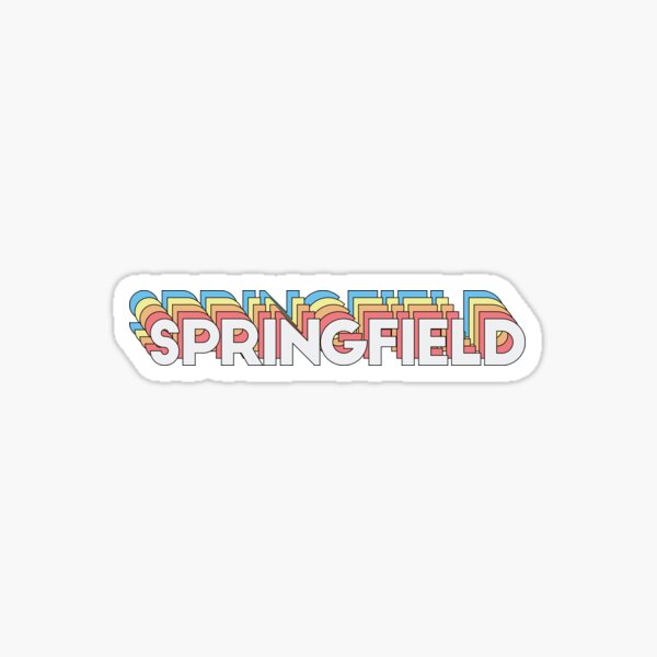 "Springfield, Illinois" Sticker by Lightfield | Redbubble