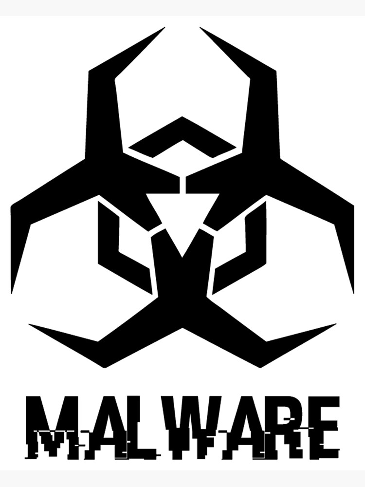 "Malware Symbol" Poster for Sale by AaronIsBack | Redbubble