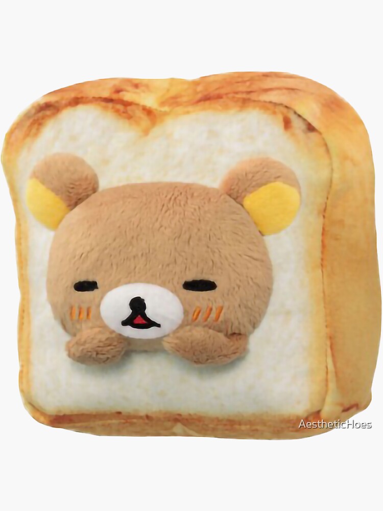 "bear head bread" Sticker by AestheticHoes | Redbubble