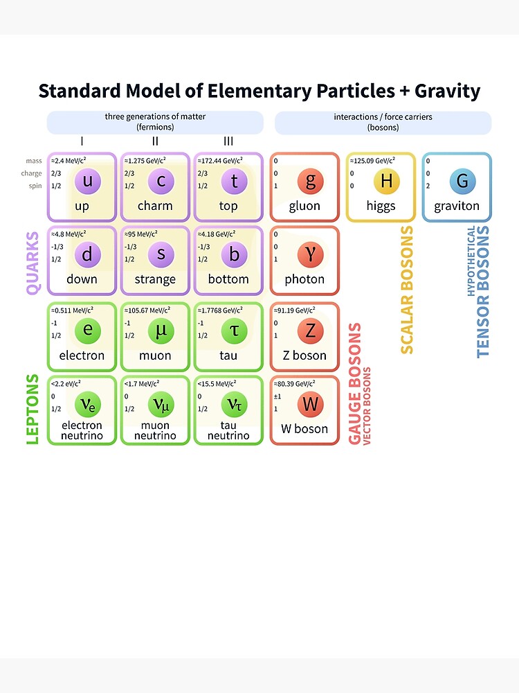 The Standard Model of Particle Physics Premium Matte Vertical Poster ...