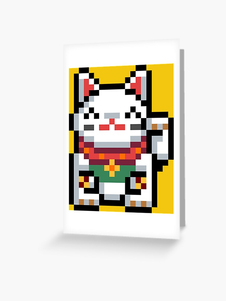 Maneki/Lucky Cat Pixel Art | atelier-yuwa.ciao.jp