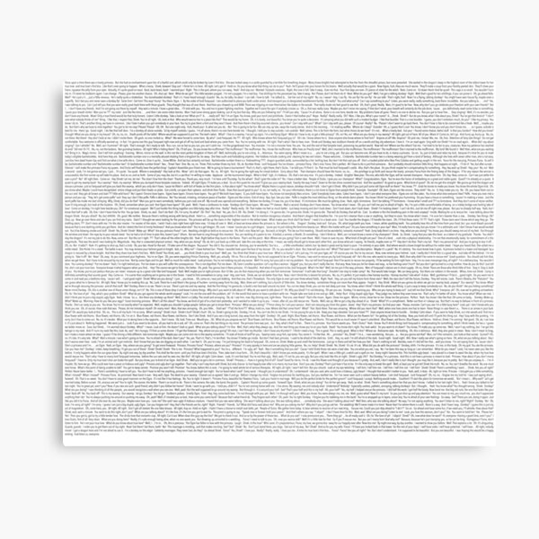 "Entire Shrek Script" Canvas Print for Sale by annac99 | Redbubble