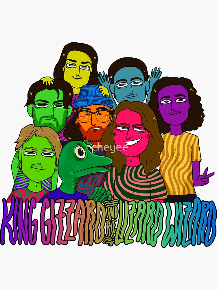 "king gizzard and the lizard wizard: rainbow version (transparent ...