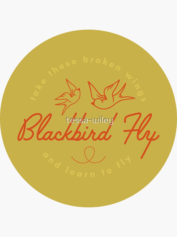 "Blackbird" Sticker for Sale by tessa-wiley | Redbubble