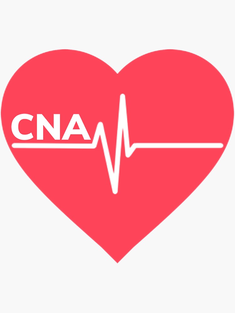 "CNA Heart" Sticker for Sale by abbymorrill | Redbubble
