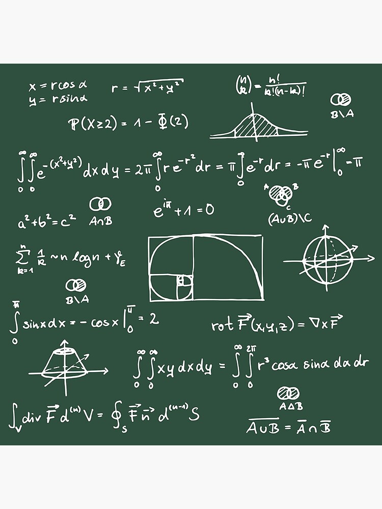 "Nerdy math" Poster by Valleyfolder | Redbubble