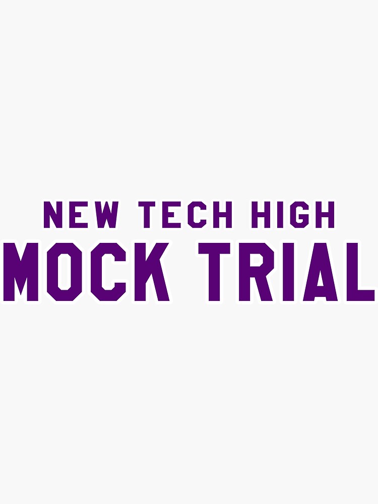 "NTHS Mock Trial 1" Sticker for Sale by nthsmocktrial | Redbubble