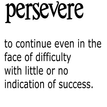 "Define persevere " Sticker for Sale by Squishy-Lemon | Redbubble
