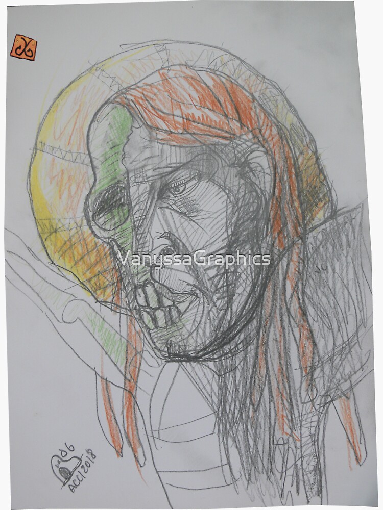 ""Jesus Christ Torment (Hristos)" (Original Color Pencils Drawing by ...
