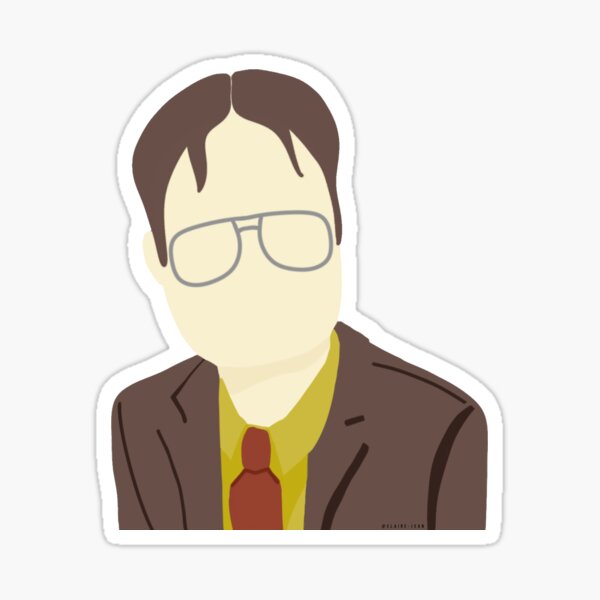 "Dwight Schrute Sticker" Sticker for Sale by claire-jean | Redbubble