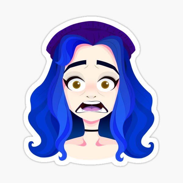 "Mini Me - Horror Face" Sticker for Sale by TheLightSource | Redbubble