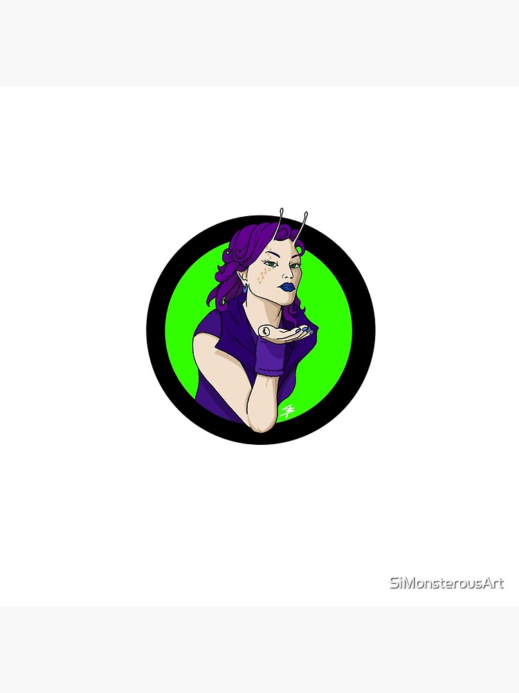 "Space lady alien" Poster for Sale by SiMonsterousArt | Redbubble