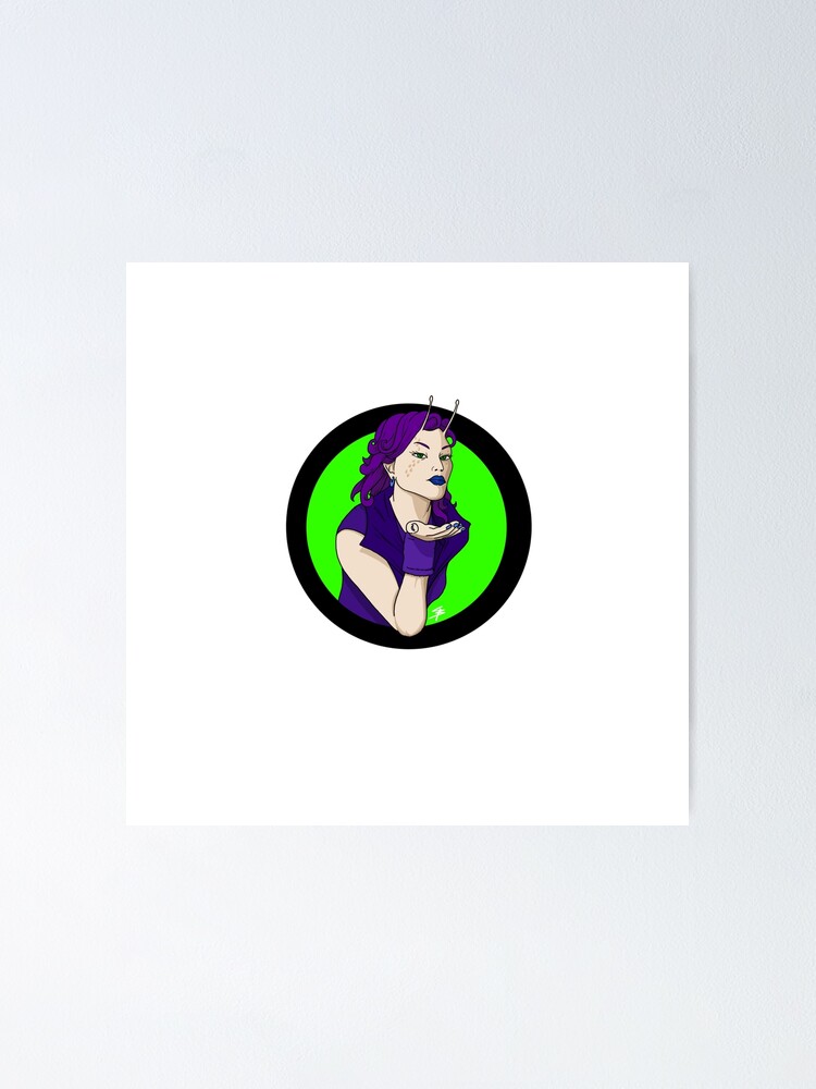"Space lady alien" Poster for Sale by SiMonsterousArt | Redbubble