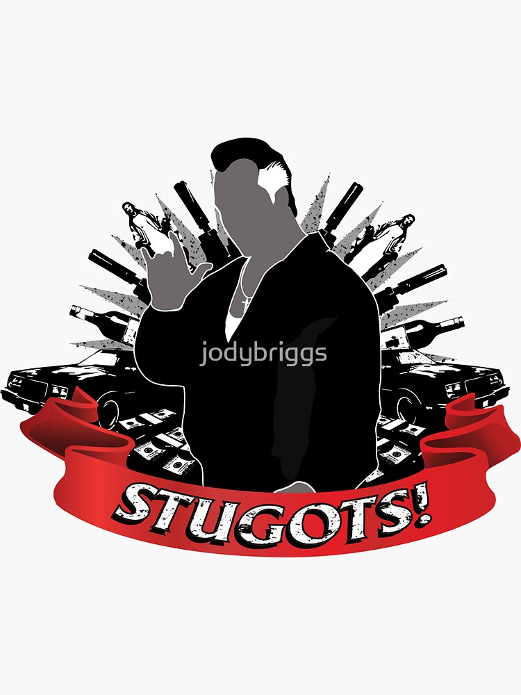 "Sopranos - Stugots!" Sticker for Sale by jodybriggs | Redbubble