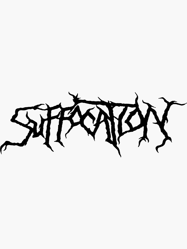"Suffocation Logo " Sticker for Sale by XavierLange | Redbubble