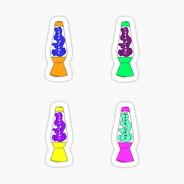 "Lava Lamp Stickers" Sticker for Sale by carolyn-castro | Redbubble