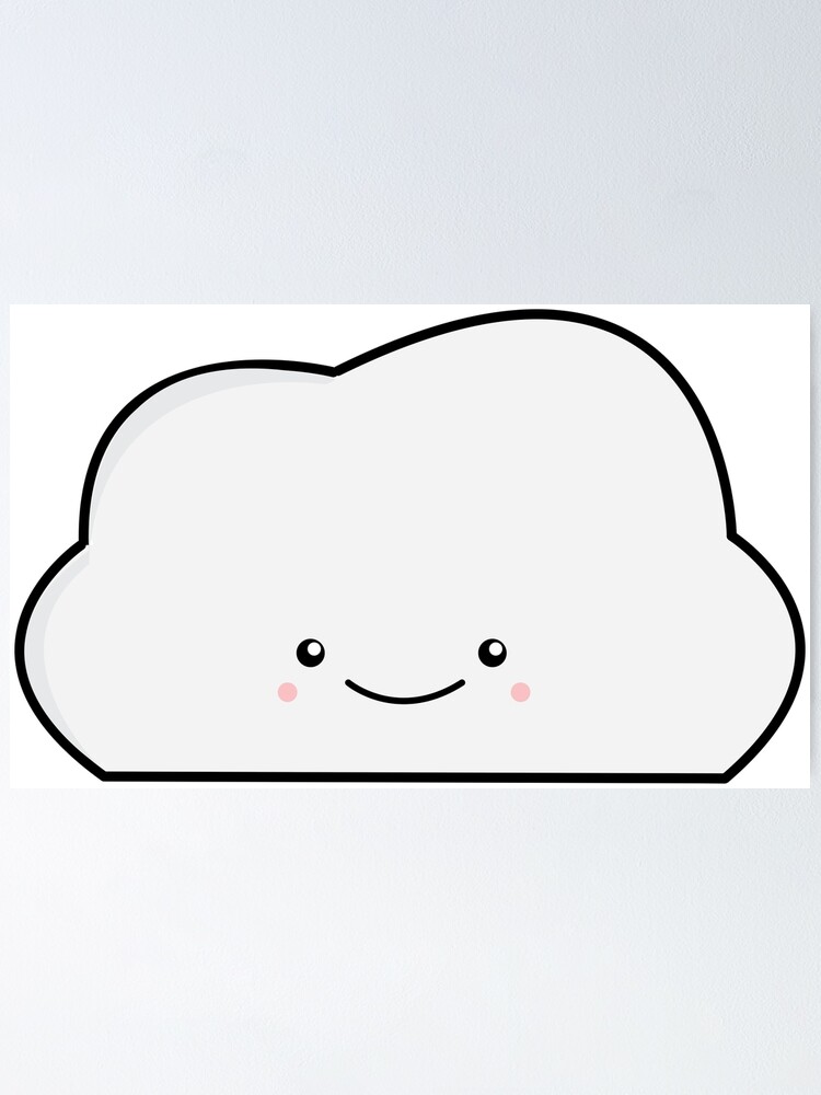 "A Happy Little Cloud" Poster by wynner | Redbubble