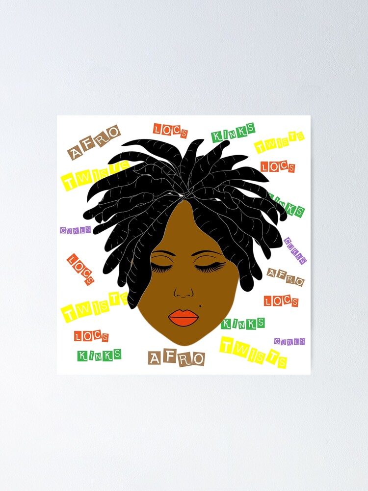 "Short Locs / Twists / Dreadlocks" Poster by blackartmatters | Redbubble