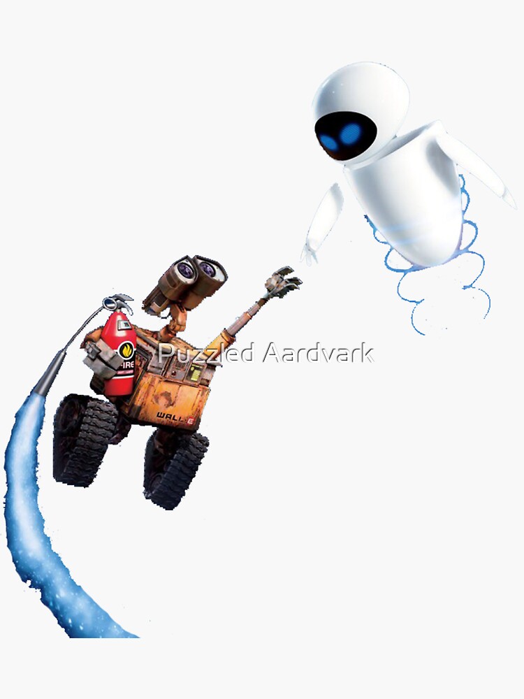 "Wall E Eve" Sticker by imanosuke | Redbubble