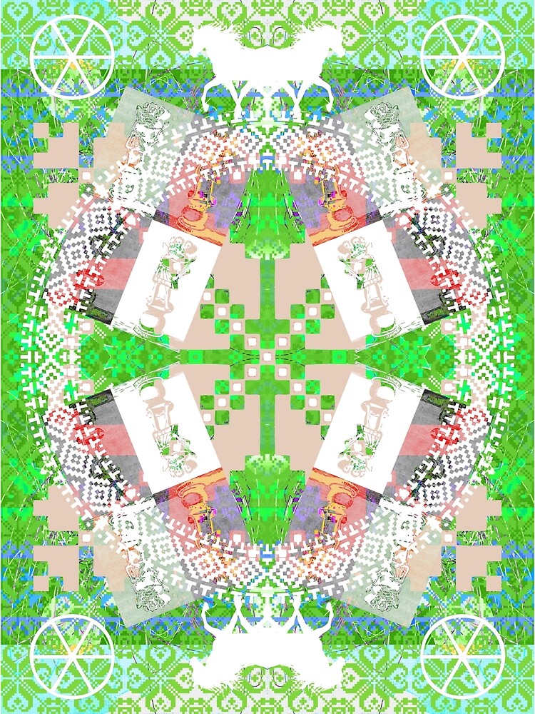 "Modern Slav Epic [Svetovid]- green " Poster by nikolaeftimov | Redbubble