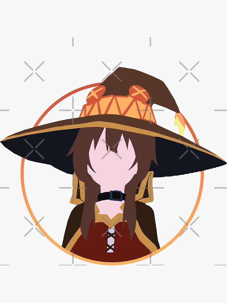 "MEGUMIN MINIMALIST - FUNNY JAPANESE ANIME MEME" Sticker for Sale by ...