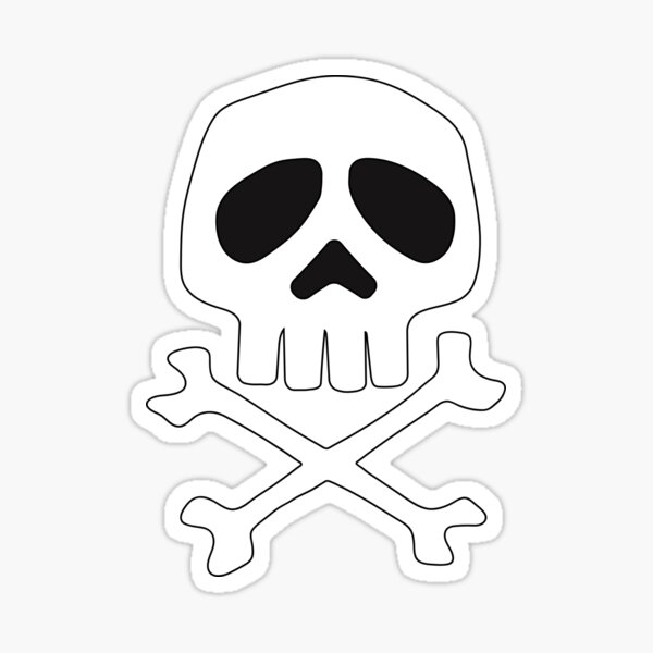 "Captain Harlock jolly roger " Sticker for Sale by AdnyWest | Redbubble