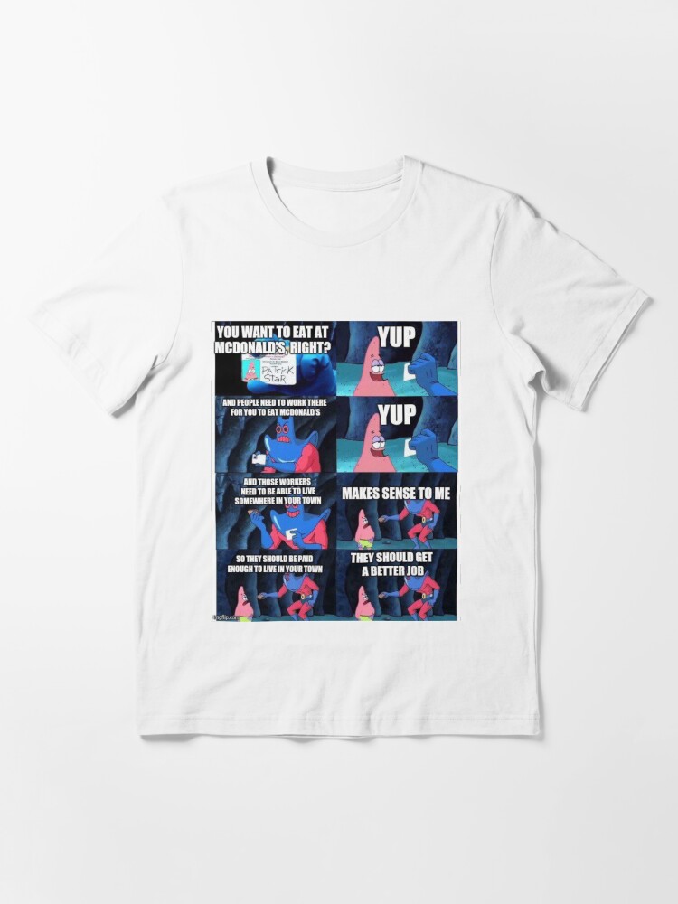 "Patrick Star Man Ray meme capitalism" T-shirt for Sale by Smexmuffins ...