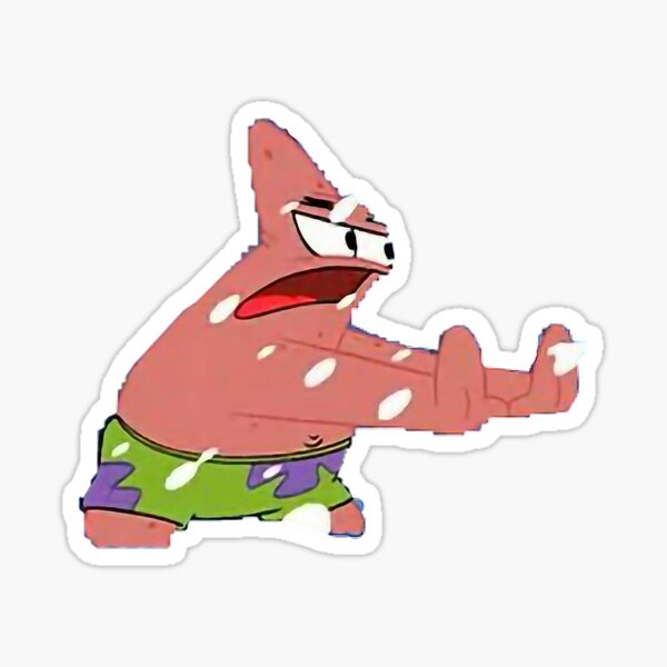 "Patrick Meme" Sticker for Sale by MemeStickersCo | Redbubble