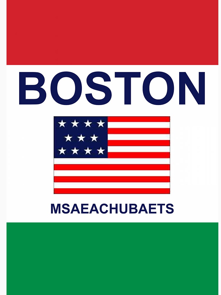 "BOSTON FLAG" T-shirt by funtys | Redbubble