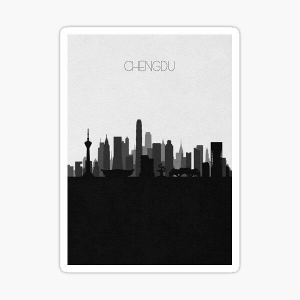"Travel Posters | Destination: Chengdu" Sticker for Sale by geekmywall ...