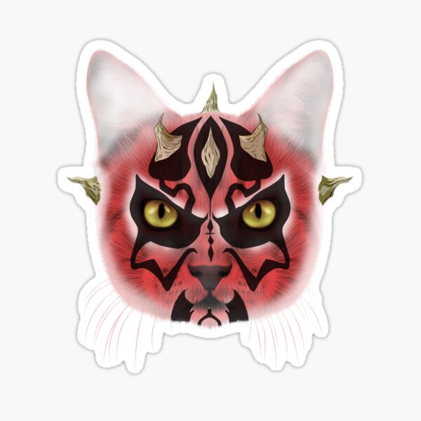 "CAT MAUL" Sticker for Sale by Yeldar | Redbubble