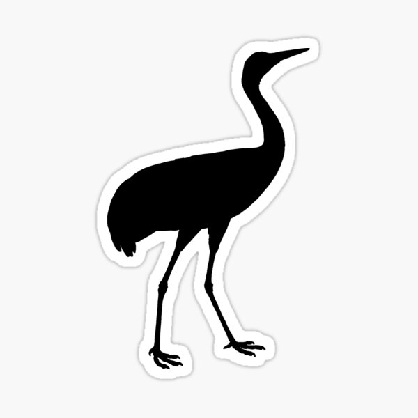 "Crane crane bird" Sticker for Sale by RetroFuchs | Redbubble