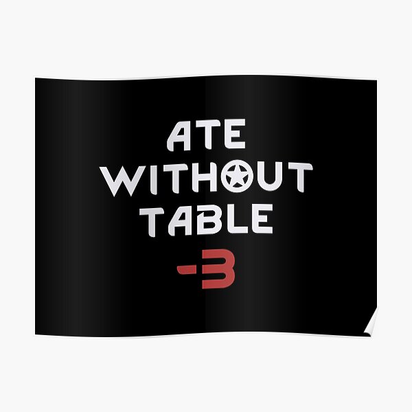 "Rimworld Ate Without Table -3" Poster for Sale by Fatima404 | Redbubble