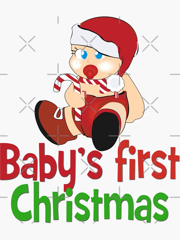 Babys First Christmas Clipart