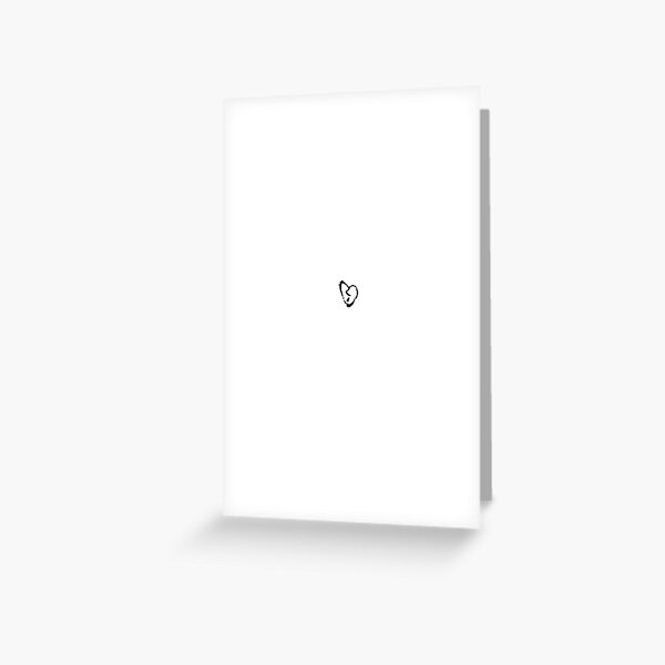 Xxxtentacion Heart Tattoo Greeting Card By Hercoule Redbubble